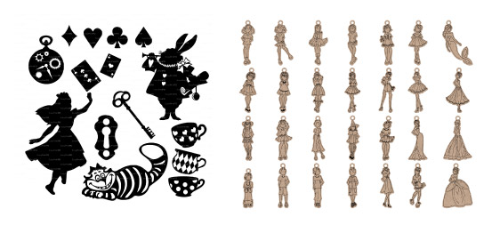 laser-cut-4girls-collage-figures