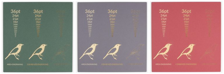 Eco-Friendly Mat Board Creates High Contrast Engraving For Graphic Branding